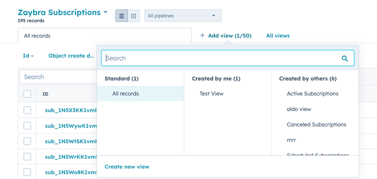 Creating Stripe Subscription Views in HubSpot Creating Stripe Subscription Views in HubSpot