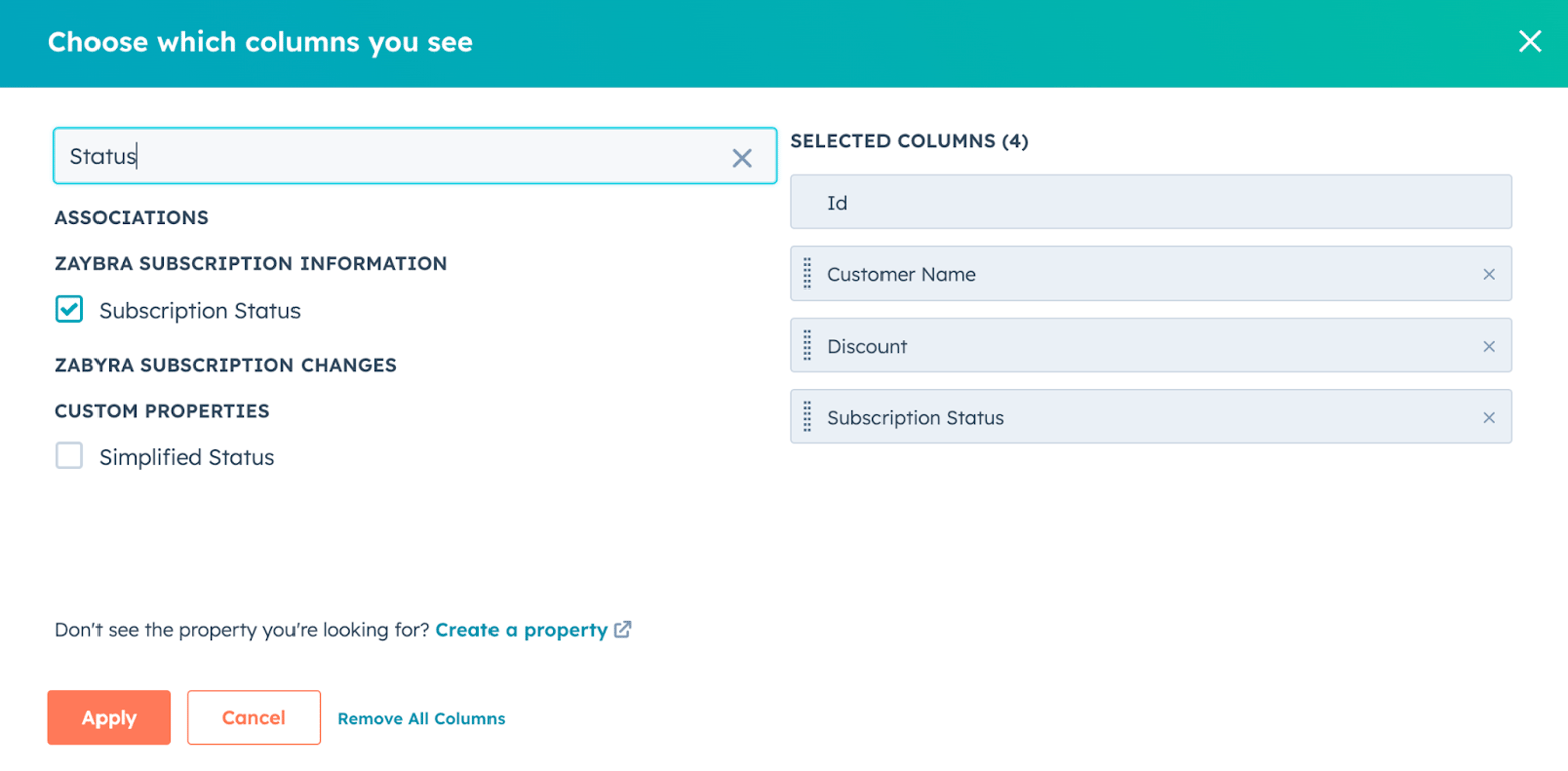 Creating Stripe Subscription Views in HubSpot Creating Stripe Subscription Views in HubSpot