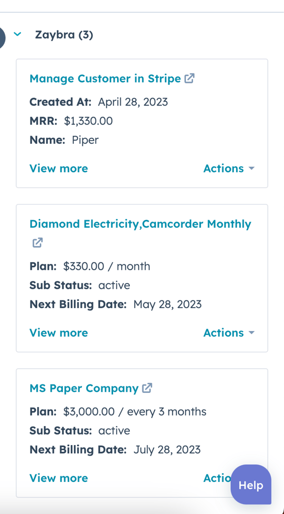 Managing Stripe Subscriptions in HubSpot With saas•hapily